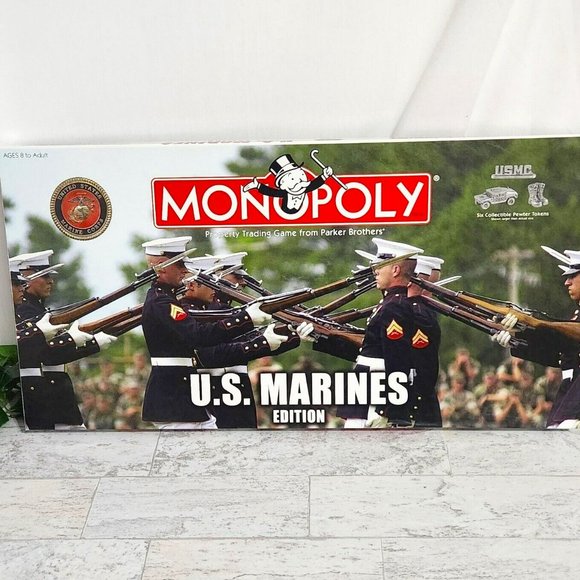 Hasbro | Games | Vintage Monopoly Us Marines Edition Board Game Hasbro ...